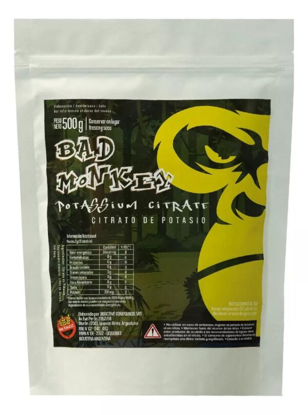 BAD MONKEY – CITRATO DE POTASIO 500GR – Bunker Store
